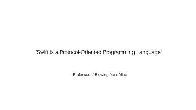 Practical Protocol Oriented Programming Ppt