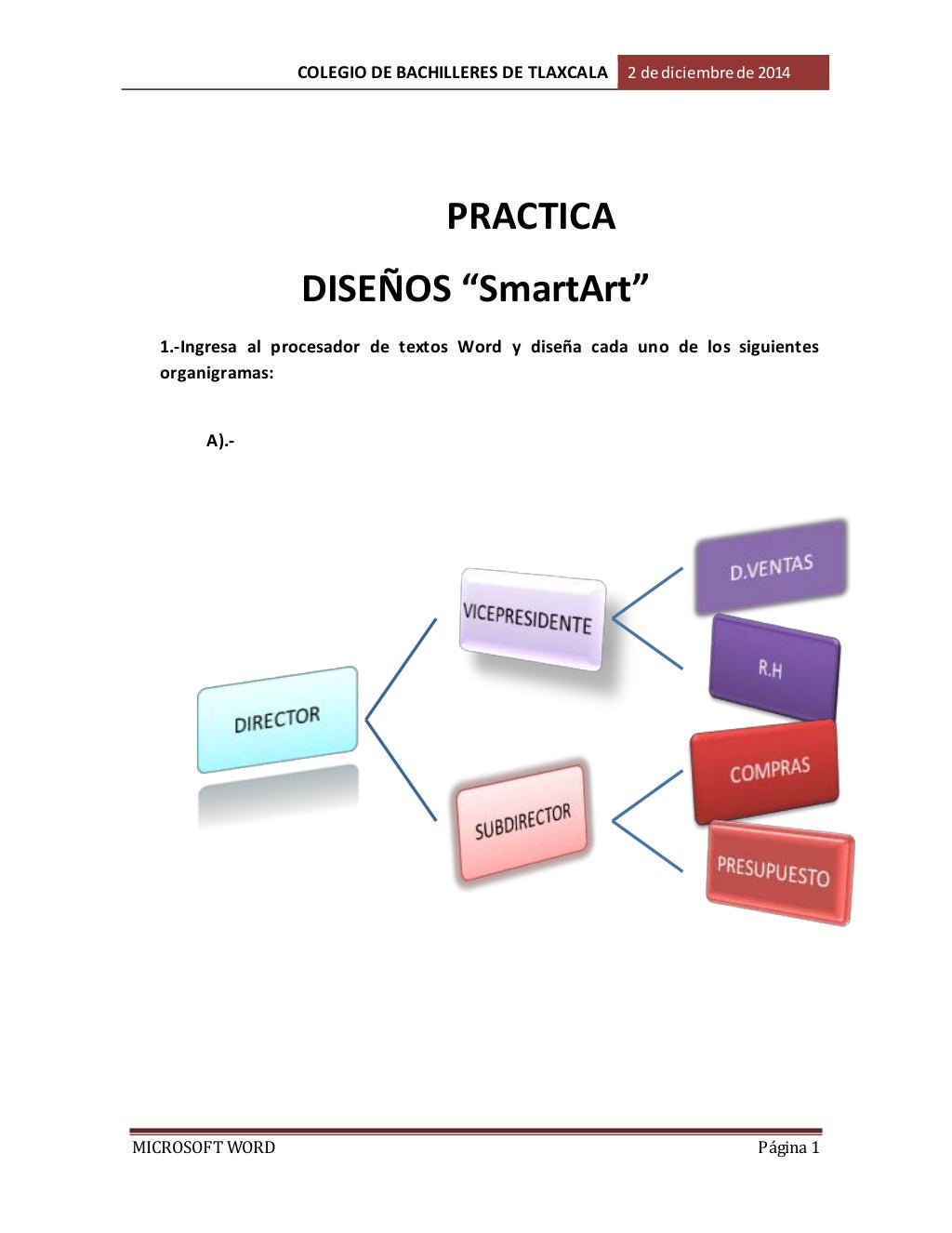 Practica de SmartArt