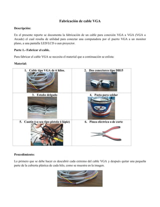 Fabrica tu propio cable VGA | PDF