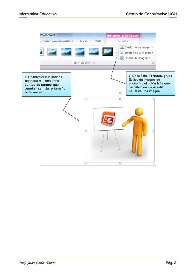 Practica como insertar imagen en powerpoint | PDF