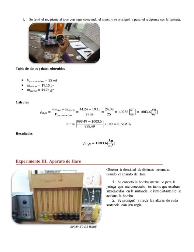 Practica 1 Densidad Mecánica De Fluidos Pdf