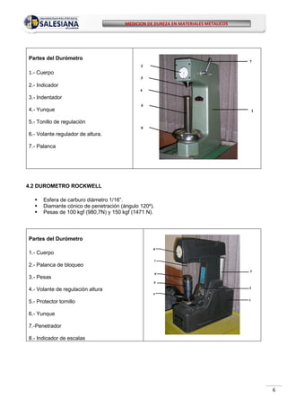 Practica 1. medicion de dureza | PDF