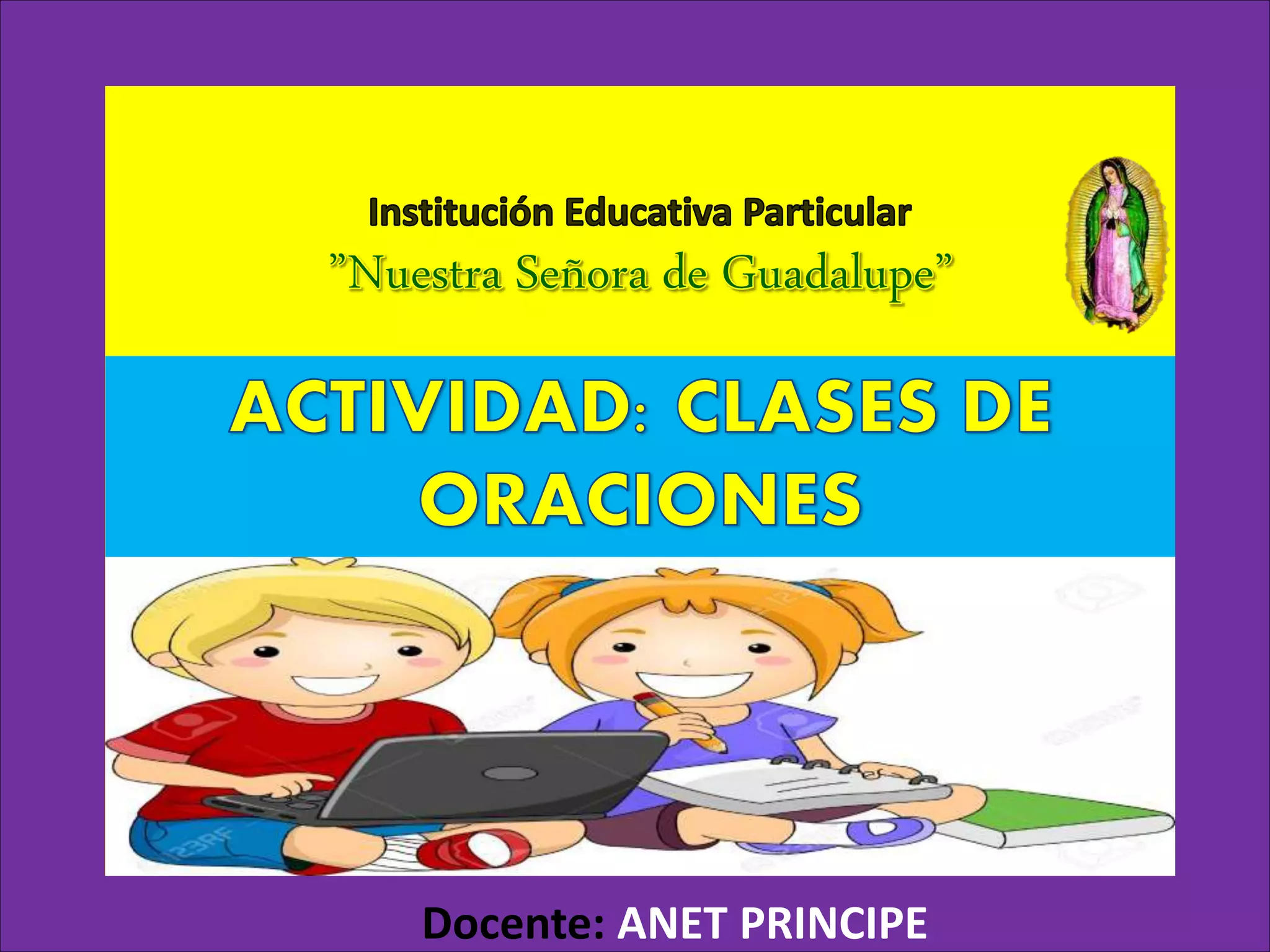 Practica 1 clases de oraciones | PPT