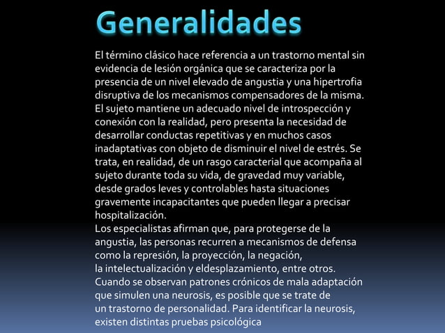 La Neurosis | PPT