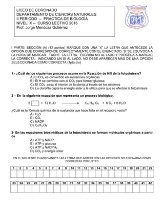 Clave De Respuestas De La Hoja De Trabajo De Respiración Celular