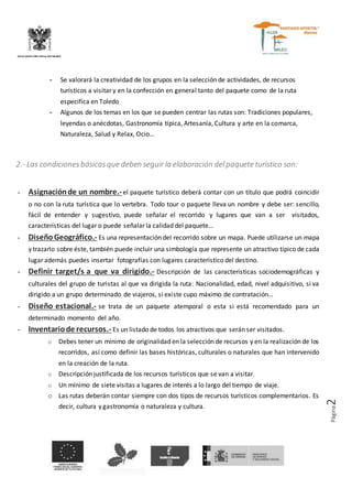 Practica 20 ( examen practico) paquete turistico | DOCX