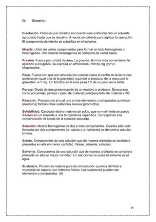 química agrícola : preparaciones de solucione de concentraciones en ...