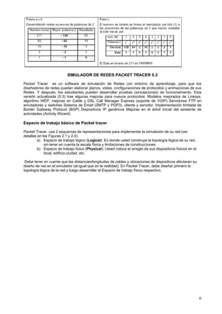 Practica 2 sistemas numericos y packet tracer | PDF
