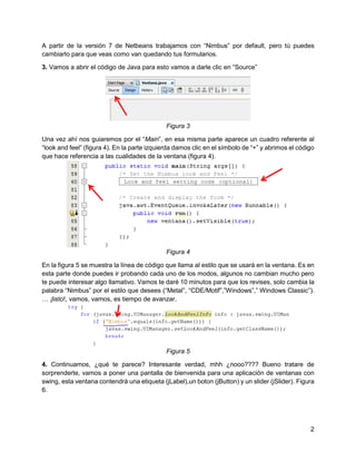 Practica3 Look and Feel Java | PDF