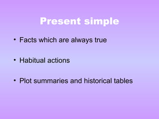 Verb tenses | PPT