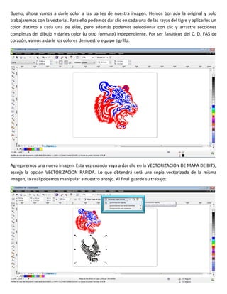 Practica Corel Draw - Vectorización y Efectos Especiales | PDF