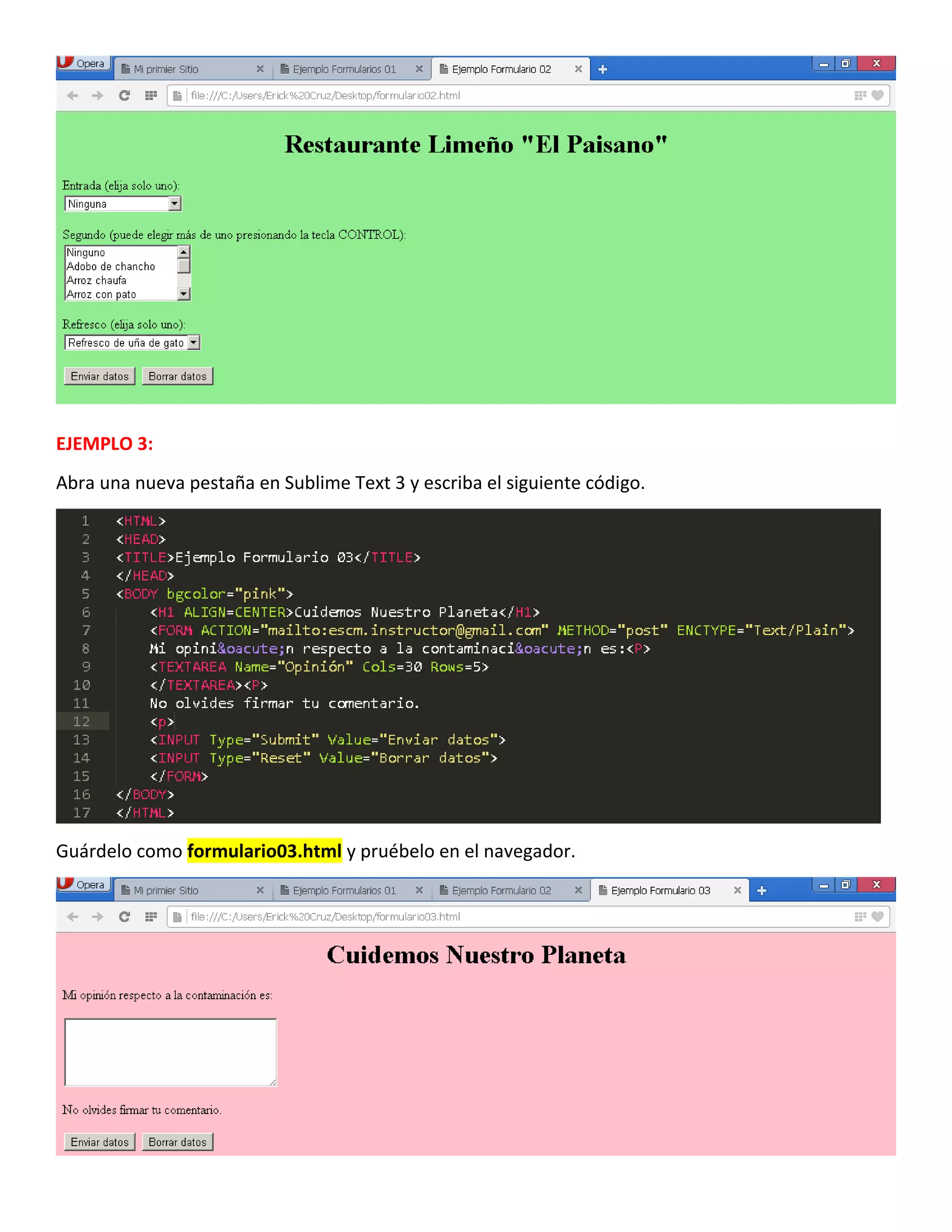 Practica 7 Html Formularios Pdf