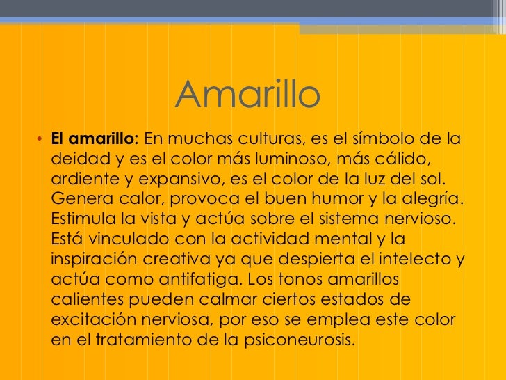 Que Significa El Color Amarillo En Psicologia - abstractor