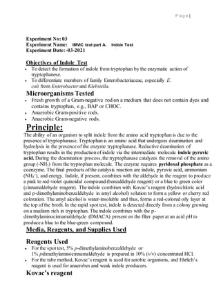 Carbohydrate Fermentation, Tripe Sugar Iron Agar Test, IMViC Test Part ...