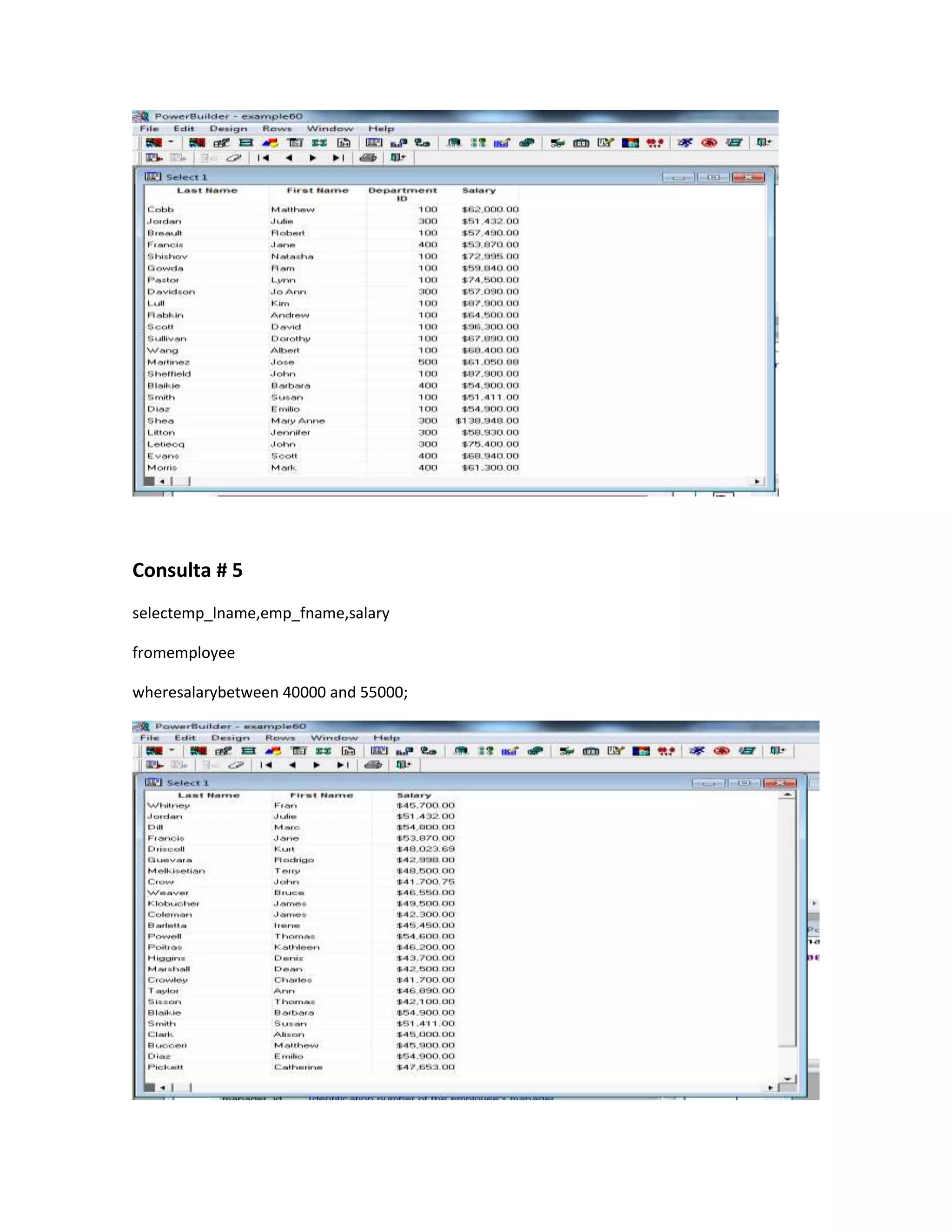 Practica de base de datos sql | PDF