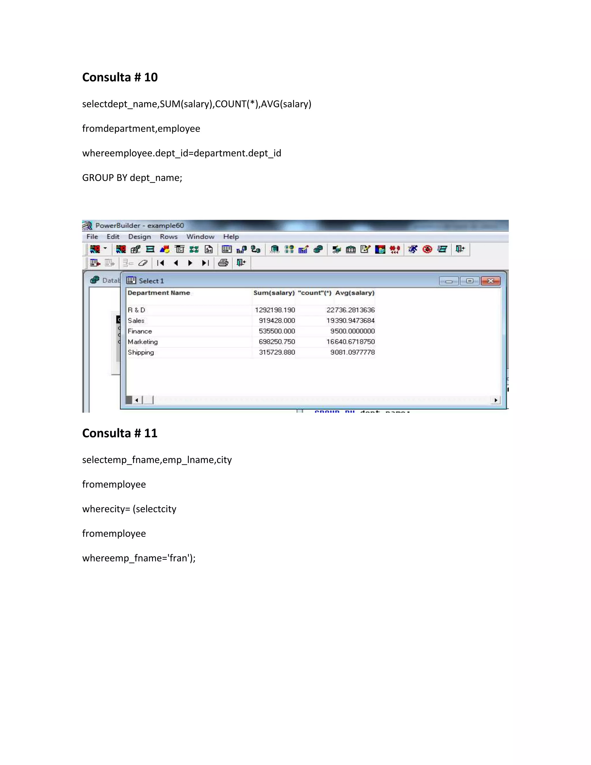 Practica de base de datos sql | PDF