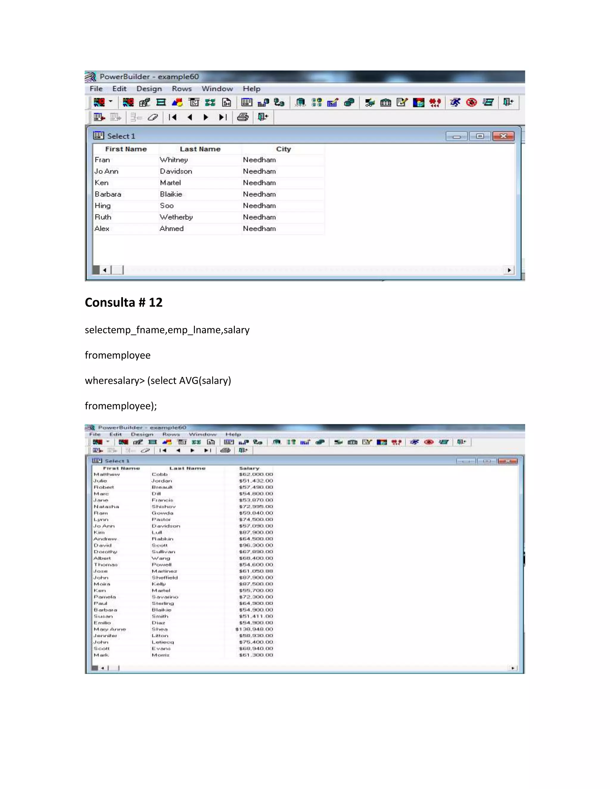 Practica de base de datos sql | PDF