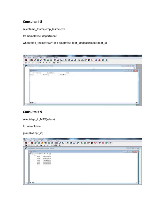 Practica de base de datos sql | PDF