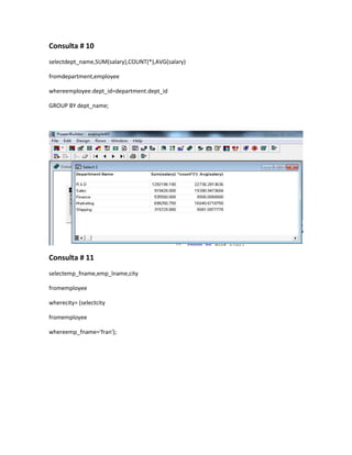 Practica de base de datos sql | PDF
