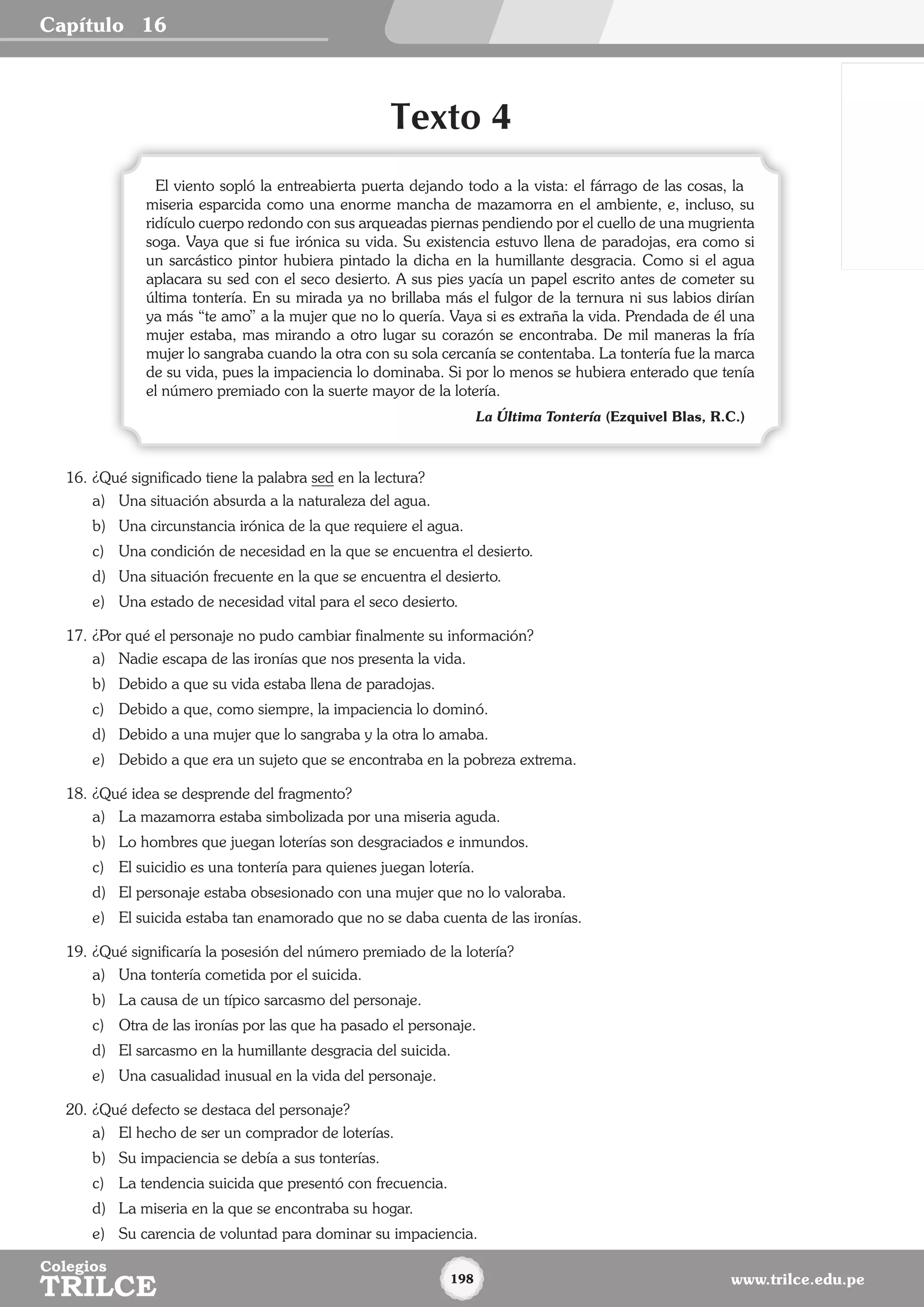 Practica de comprension lectora 5 | PDF