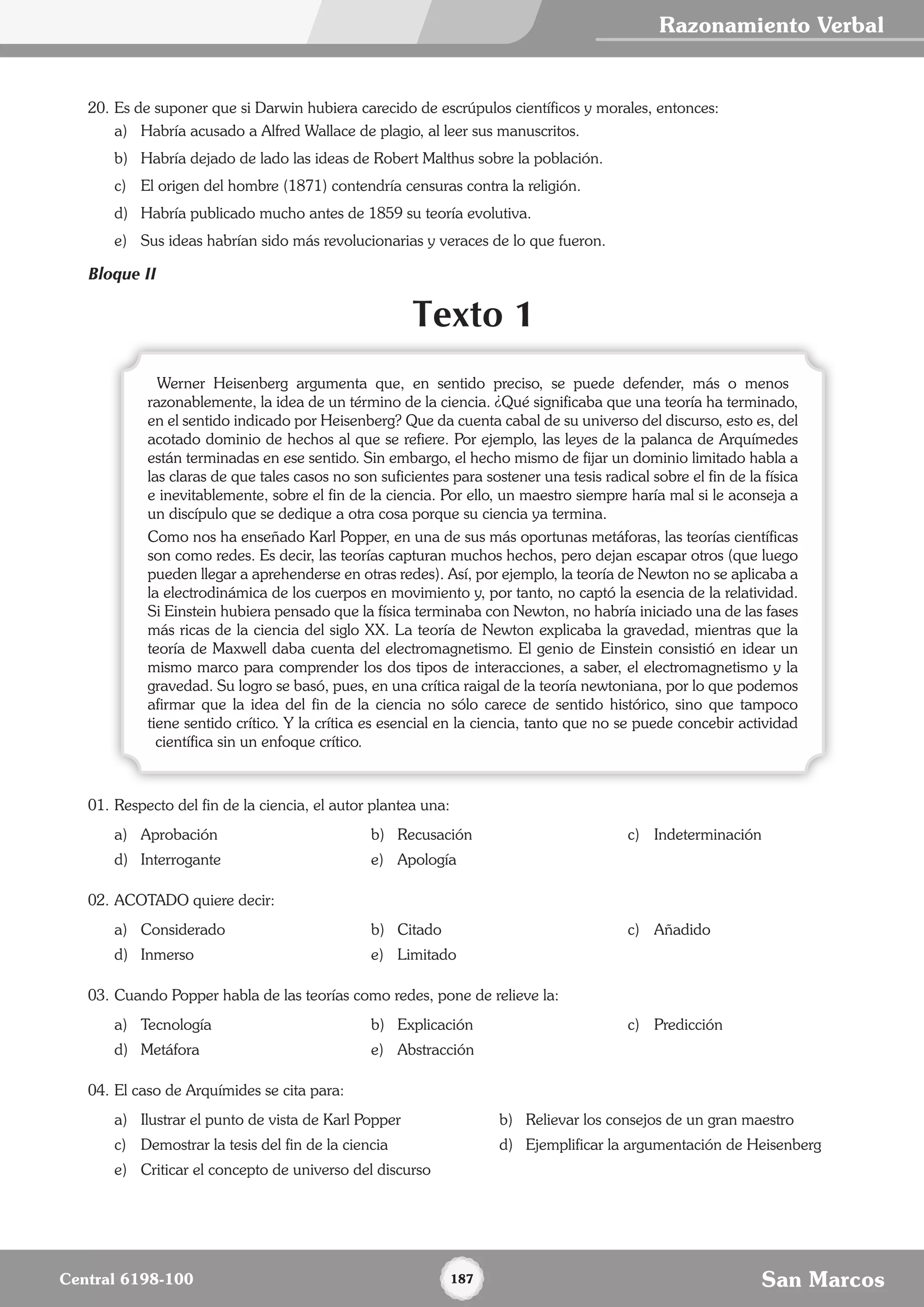 Practica de comprension lectora 5 | PDF
