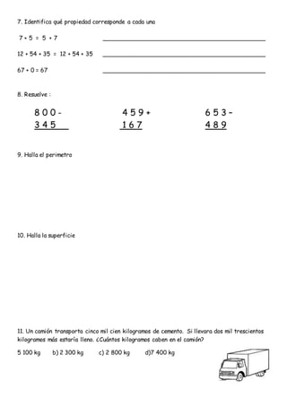 Practica de mate 4 grado 2 de mayo | DOCX