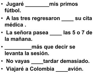 Practica de preposiciones | PPTX