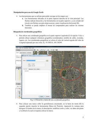 Practica google earth | DOCX