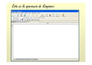 Practica con el editor Kompozer | PDF