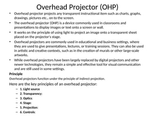 Practical-1.pptx uses and principles of overhead projector in extension ...