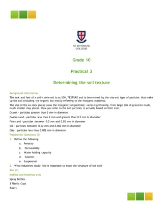 Practical | DOCX | Geology | Science