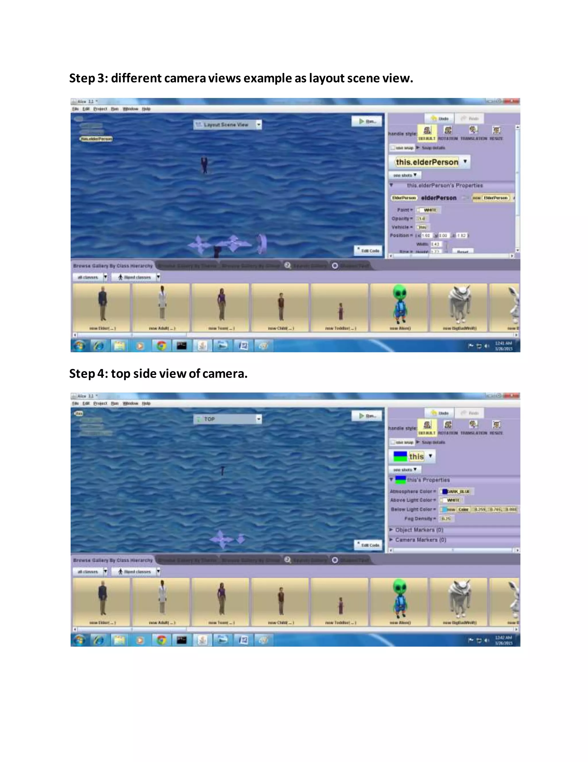 Add and position objects and use camera navigation control. Practical ...