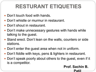 PRACTICAL - 1 RESTAURANT ETIQUETTES.pptx