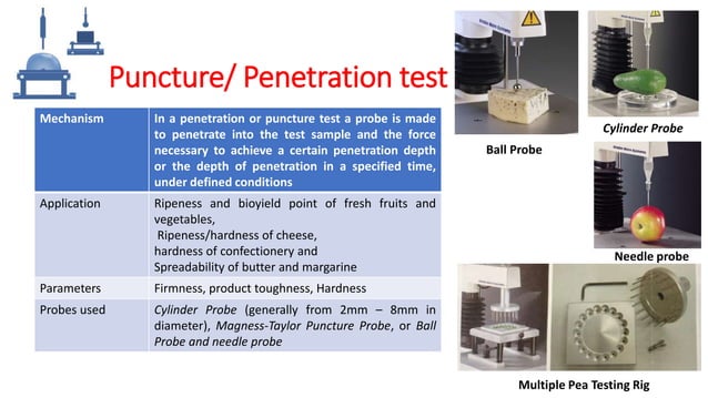 texture analyzer and its accessories | PPTX