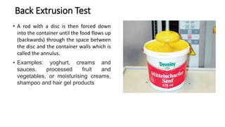 texture analyzer and its accessories | PPTX