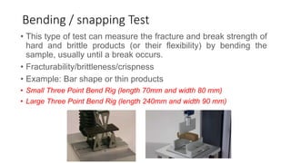 texture analyzer and its accessories | PPTX