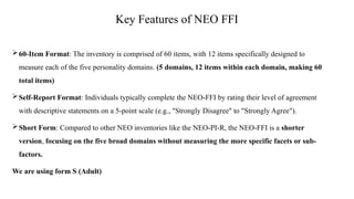 Aim: To assess personality using NEO-FFI | PPTX