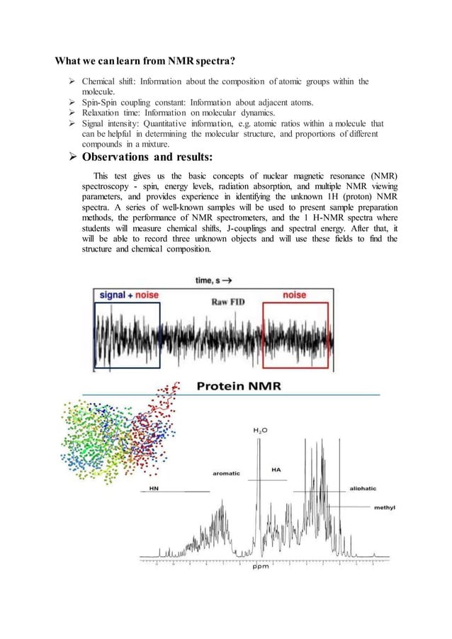 Proteomics Practical (NMR and Protein 3D software | PDF