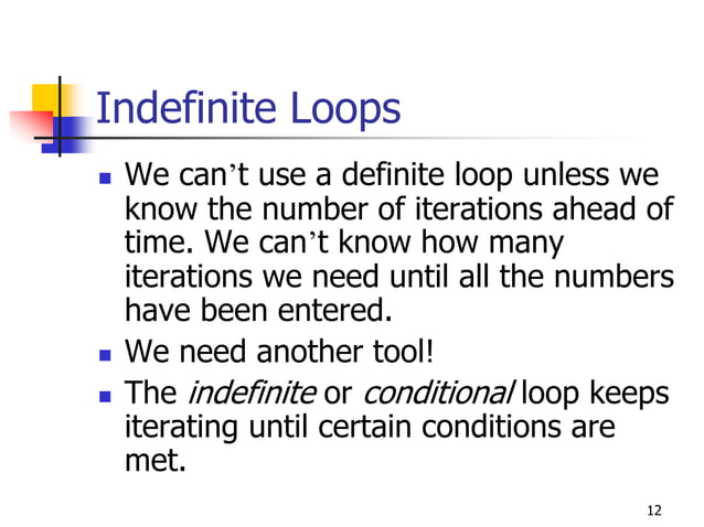 Python Programming Introduction Loops And Boolean Ppt