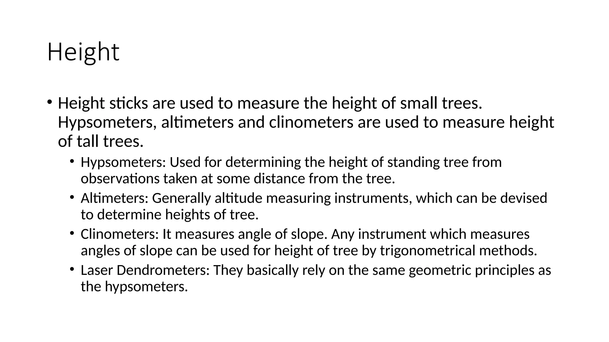 Tools to measure plant measurement i.e. Height and Girth | PPTX