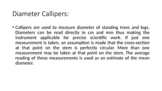 Tools to measure plant measurement i.e. Height and Girth | PPTX