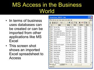 Practical Applications Of Access | PPT