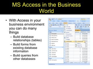 Practical Applications Of Access | PPT