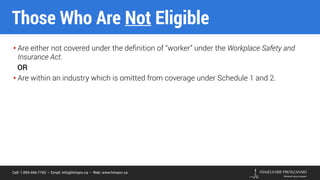 Practical guide for WSIB claims, appeals and electing out | PPT