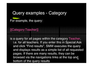 Practical Introduction to the Semantic Mediawiki | PDF