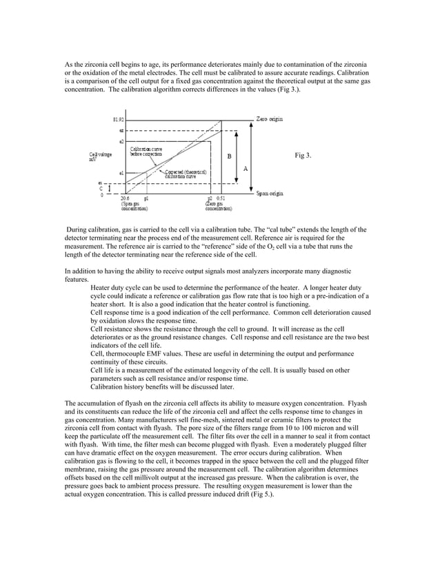 Practical Issues Of Combustion Oxygen Measurement Specifically Related