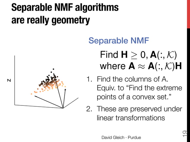 Big data matrix factorizations and Overlapping community detection in ...
