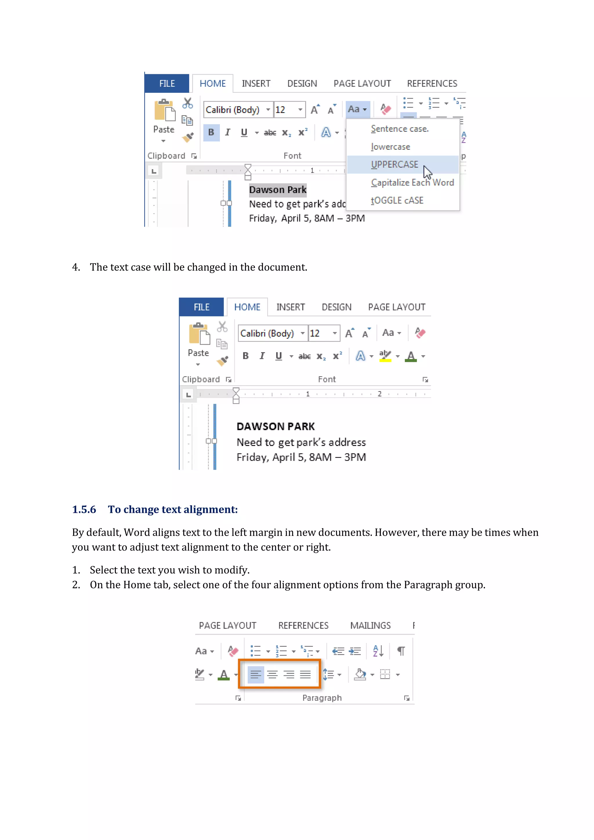 Microsoft Word Basic Features | PDF | Desktop Publishing | Computer ...