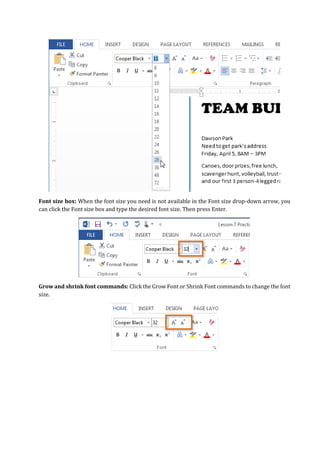 Microsoft Word Basic Features | PDF