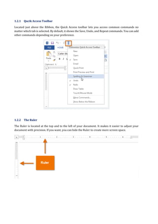 Microsoft Word Basic Features | PDF
